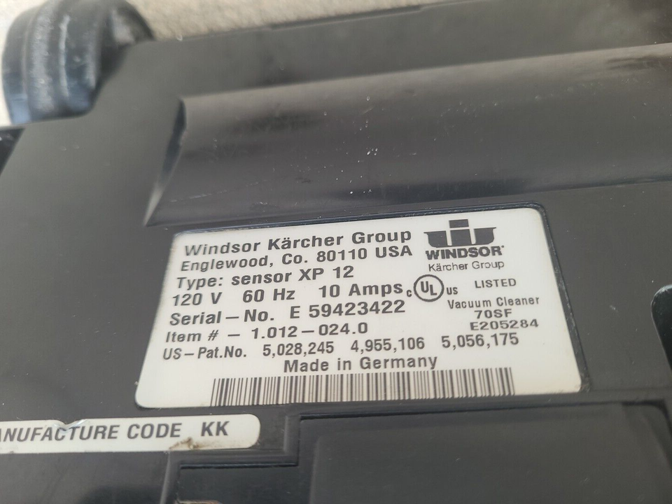 Windsor Karcher Sensor XP12 10 Amp Commercial Upright Vacuum Cleaner | eBay