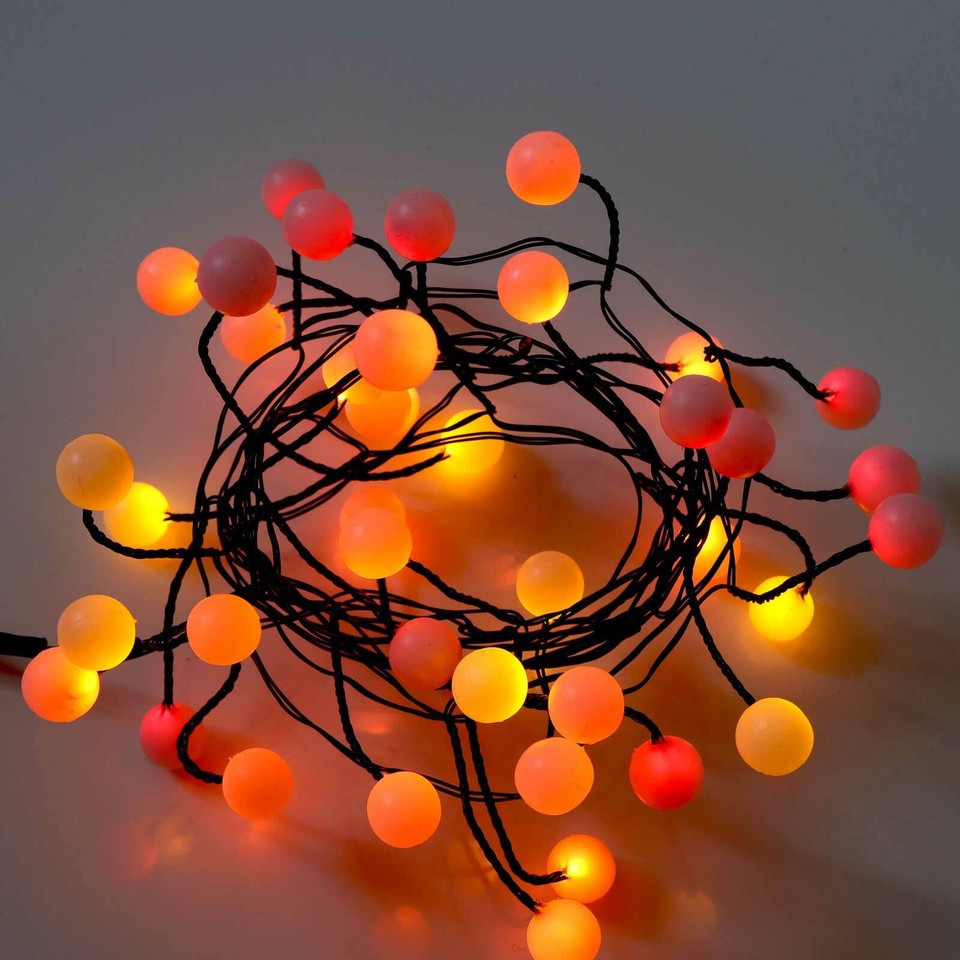 Qbis Fireplace Sunset LED Display Fairy Lights-Red, Orange, Yellow ...