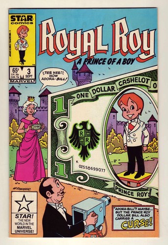 Royal Roy #3 - September 1985 STAR - Rich prince of Cashelot - Near ...