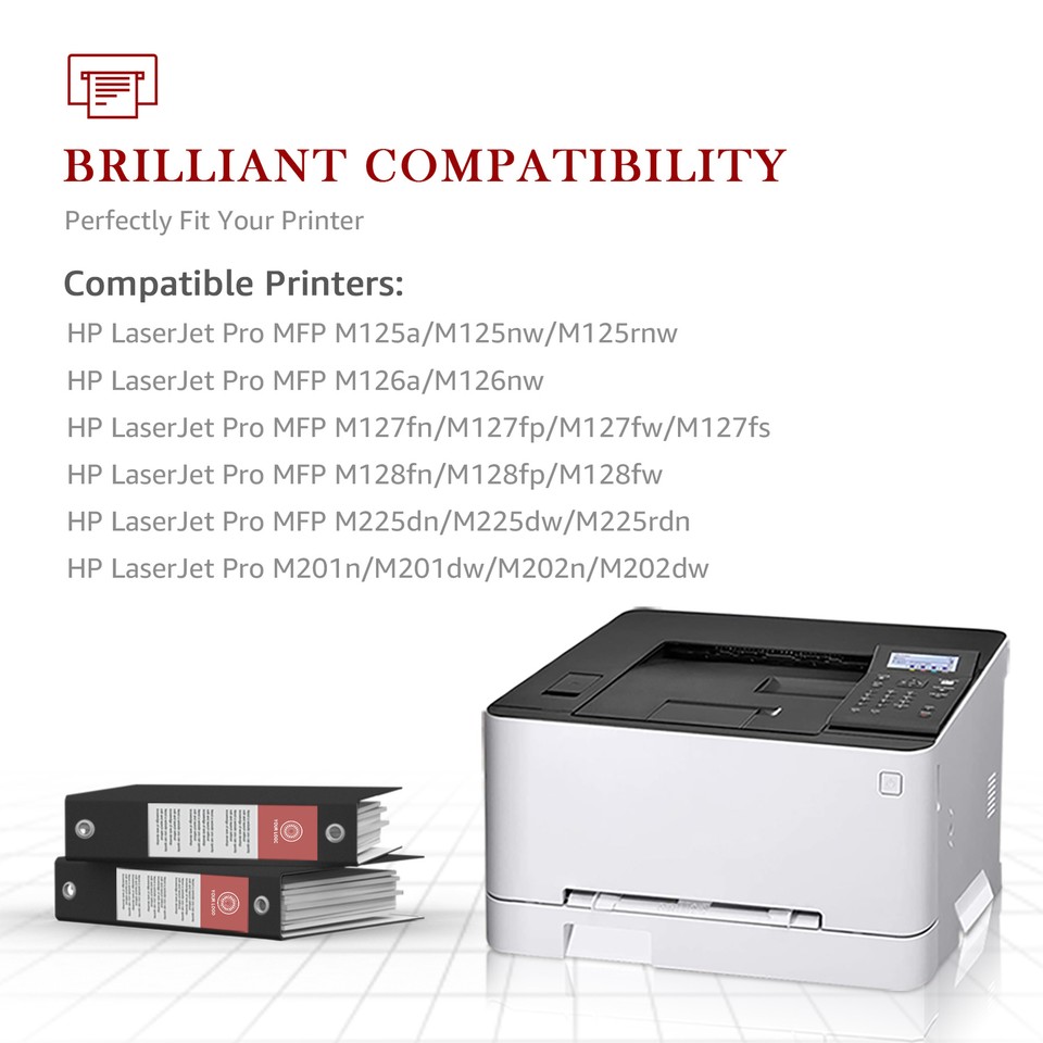 20Pc CF283A 83A Black Toner for HP LaserJet Pro MFP M127fs M128fn ...