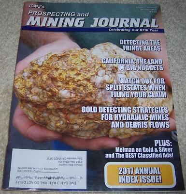 ICMJ's Prospecting and Mining Journal Magazine December 2017 gold | eBay