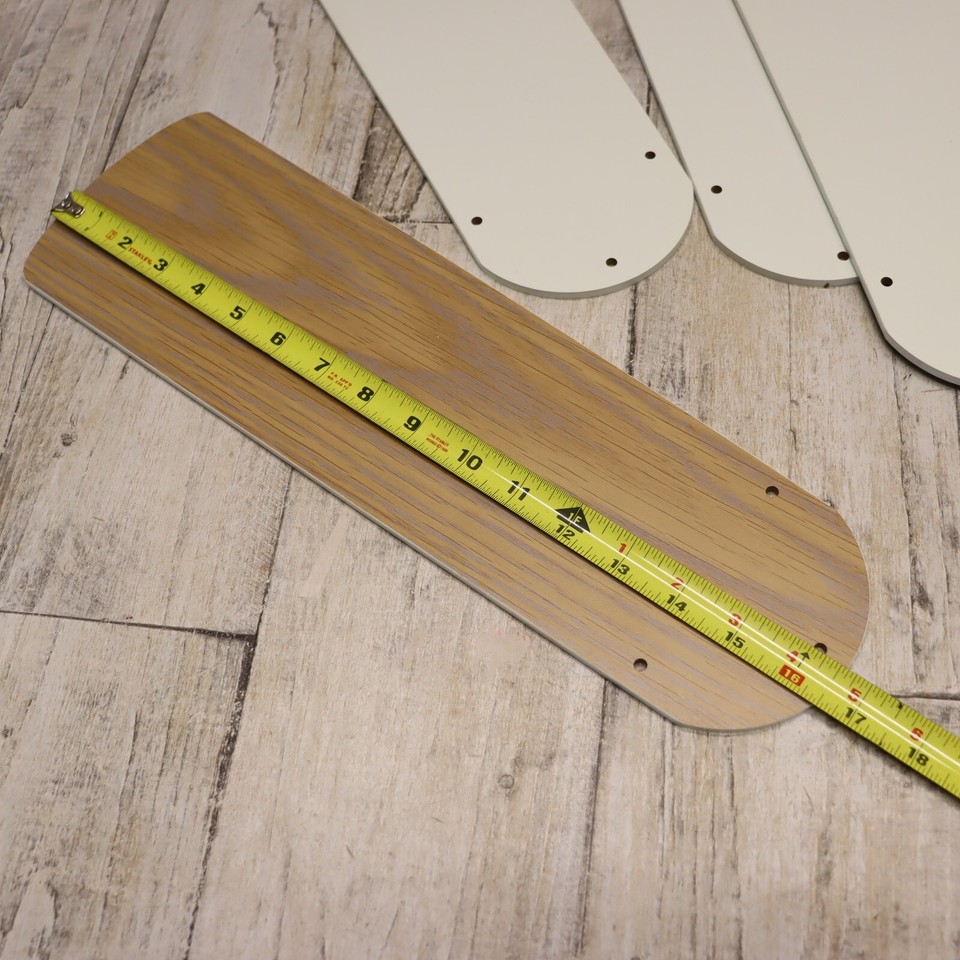 5 Pack- 42 Inch Ceiling Fan Blades Replacement, Reversible White ...