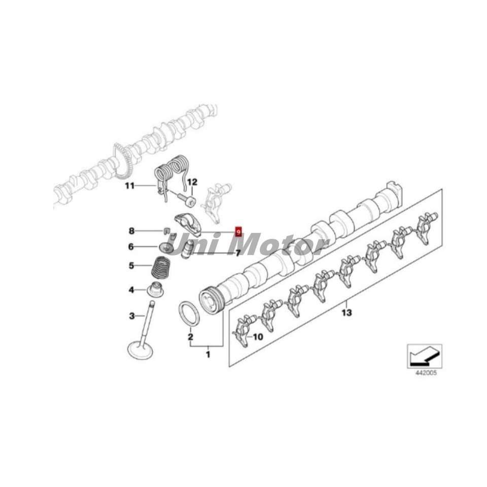 11337530979 16 Pcs OEM Roller Rocker Arm For BMW 735i X1 550i 645Ci ...