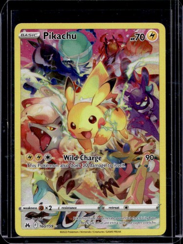 2023 Panini Pokemon Sword & Shield Crown Zenith Pikachu #160/159 | eBay