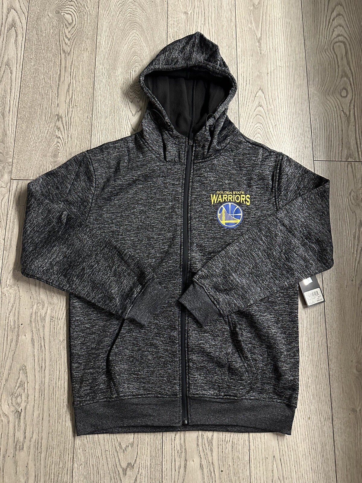 NBA Team Apparel Golden State Warriors Hoodie Full Zip Jacket Size ...
