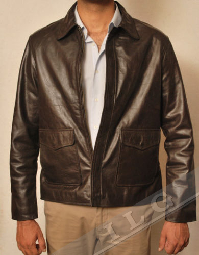 Indiana Jones Harrison Ford Cow Hide Real Leather Jacket | eBay
