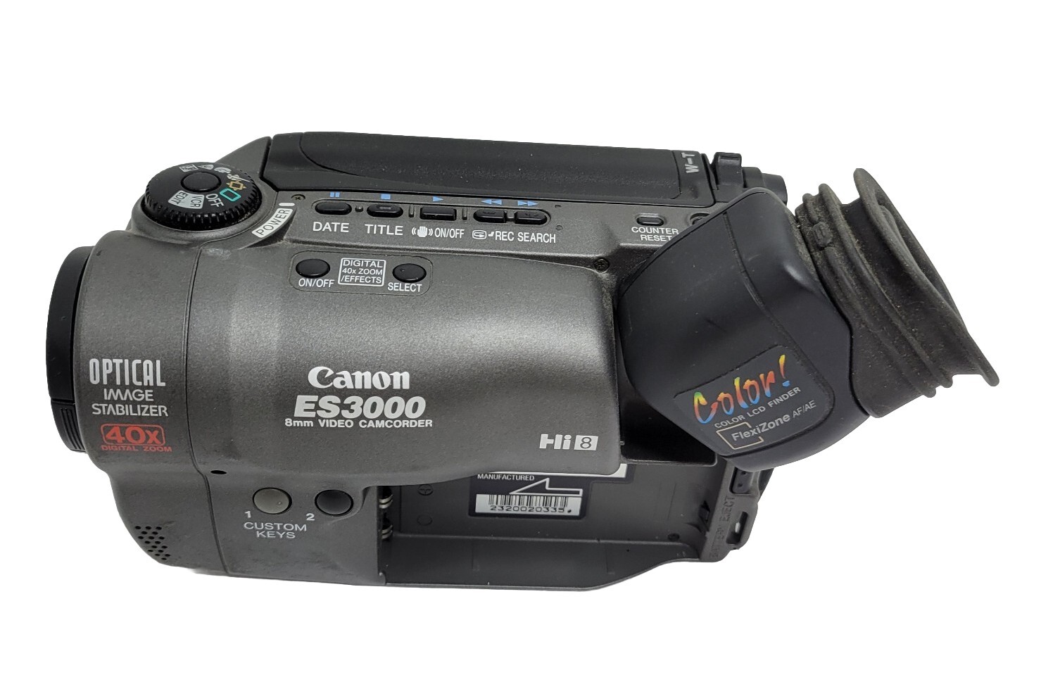 Canon ES900 HI-FI Stereo 8mm Video 8 Camcorder - *Read Description* | eBay