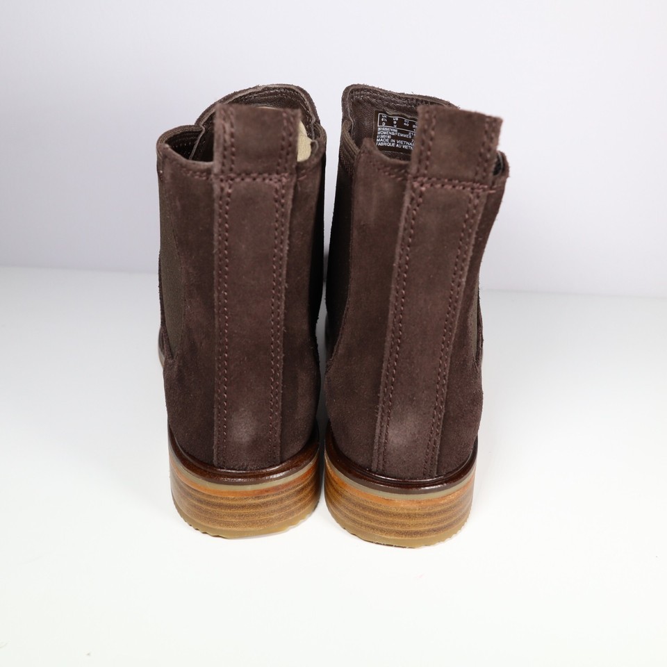 Clarks Womens Suede Arlo Suede Chelsea Boots Size 9 Minimalist Brown ...