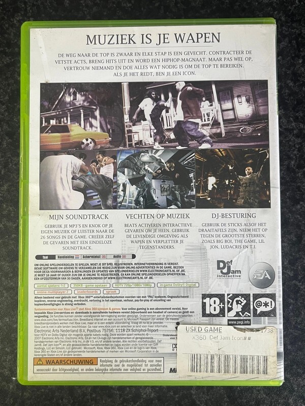 Def Jam: Icon Xbox 360 PAL game | eBay