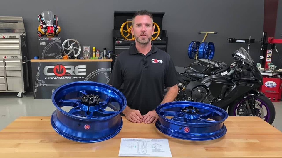 Core Moto Apex 6 wheels front & rear Kawasaki ninja ZX10R 2016-2024 ...