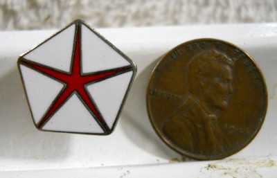 1963-72 PENTASTAR CHRYSLER MOPAR Blue Enamel Chrome Collectable Lapel ...