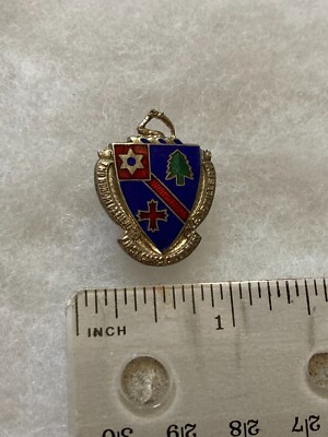 Authentic WWII US Army 211th Coast Artillery Unit DI DUI Crest Insignia ...