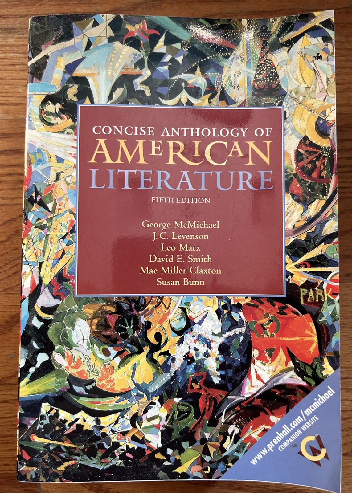 Concise Anthology of American Literature Fifth Edition 9780130289414| eBay