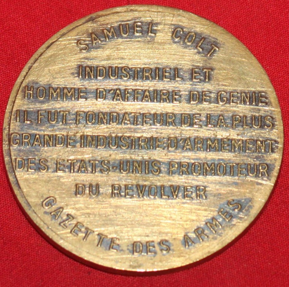 Colt Firearms Brass Sam Colt Medallion 1.88" | eBay