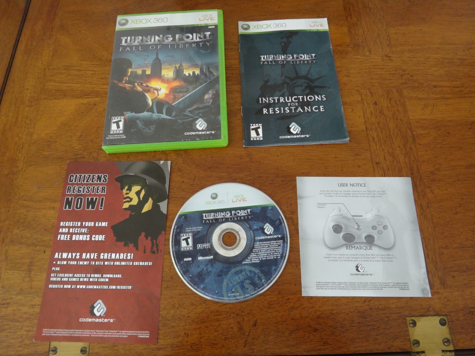 Xbox 360 - Turning Point: Fall of Liberty (Microsoft, 2006) - COMPLETE ...
