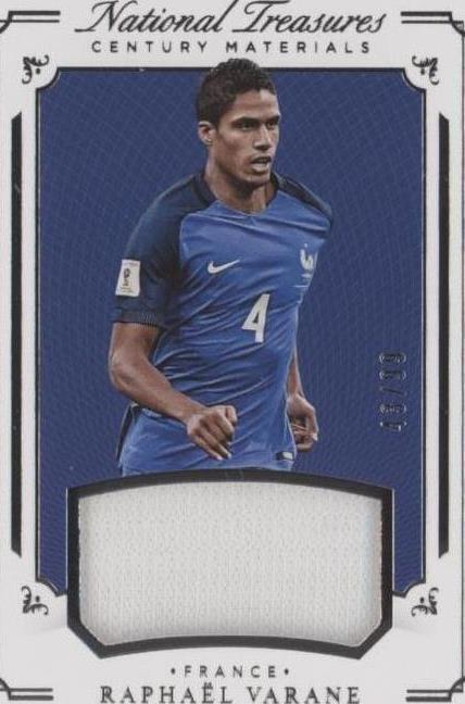 2018 Panini National Treasures - Century Materials Raphael Varane #CE ...