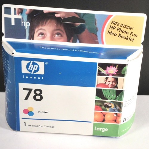 Genuine HP 78 Large Tri-Color Ink Cartridge C6654BN Sealed Exp 02/ 2005 ...