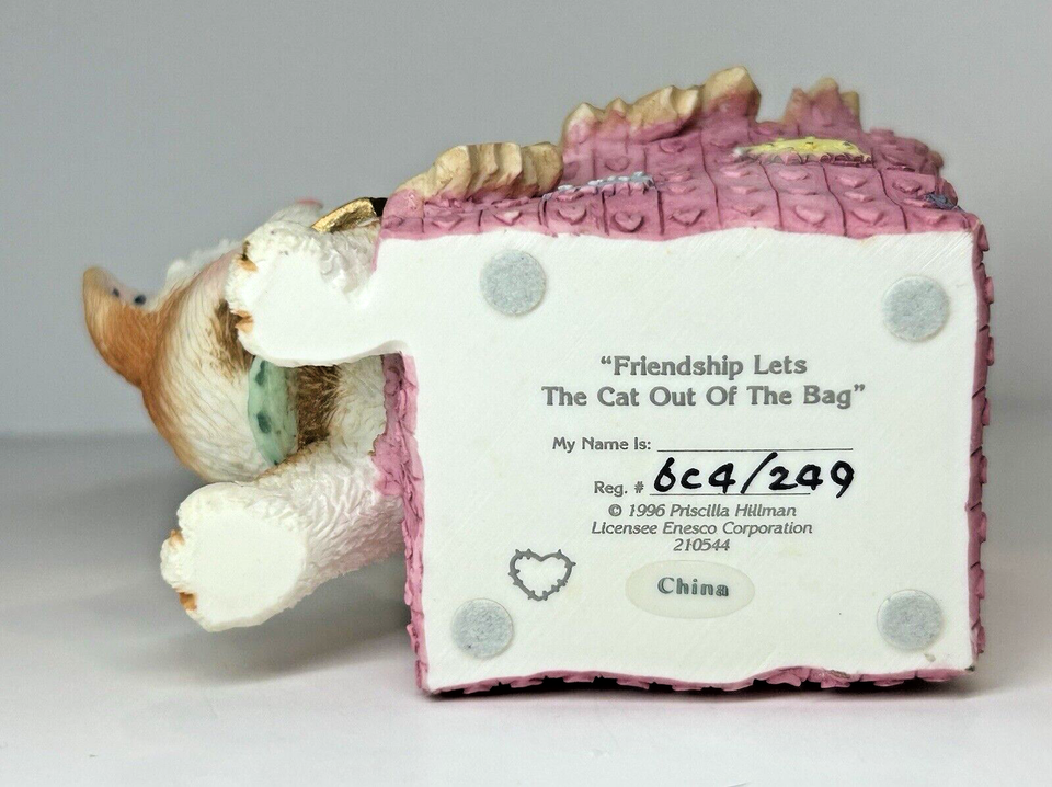 Calico Kittens “Friendship Lets The Cat Out Of The Bag” 210544 w/box ...