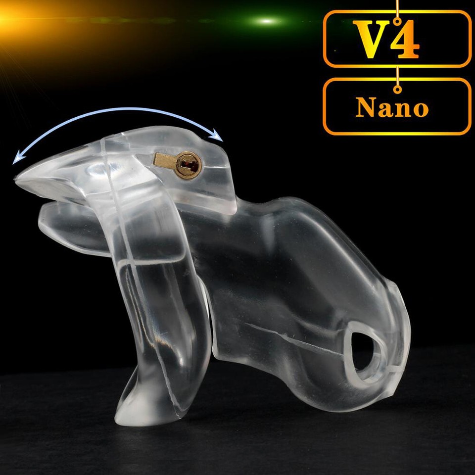 Male HT V4 Resin Ring Male Device Chastity Belt Lock Cage Restraint 5 ...