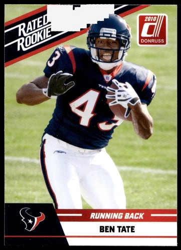 Ben Tate Houston Texans 2010 Donruss Rated Rookie #9 | eBay