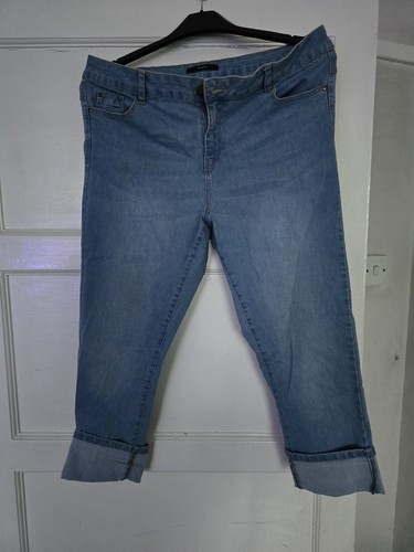 George Women's Roll Hem Crop Jeans Blue Size 16 (L44). Unworn Without ...