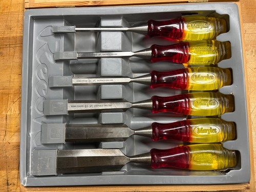 Vintage Record Marples Boxed Set of 6 Bench Chisels | eBay