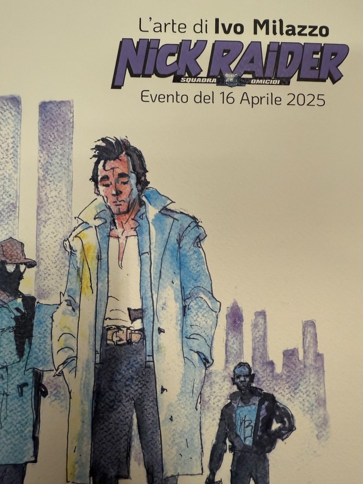 L'ARTE DI IVO MILAZZO stampa evento Bonelli 16 aprile 2025 NICK RAIDER ...