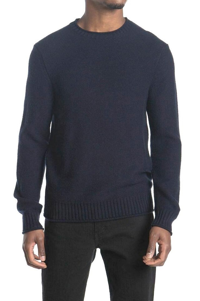 Amicale Cashmere Ombre Sweater Navy Men