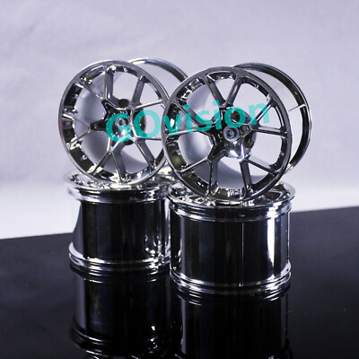 Custom 4 pcs Chrome Silver rims wheels hubs 37383 for Lego 42115 42083 ...