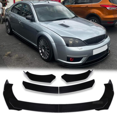 Front Bumper Lip Spoiler Splitter Body Kit Glossy Black For Ford Mondeo ...