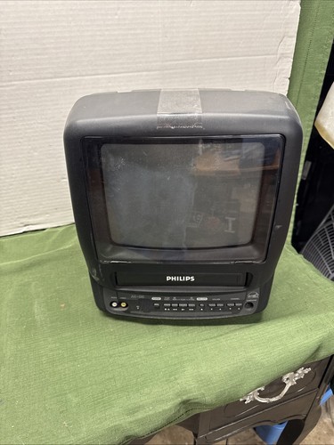Phillips 9 Inch Tv/Vcr Combo. Tested Works. With Remote | eBay