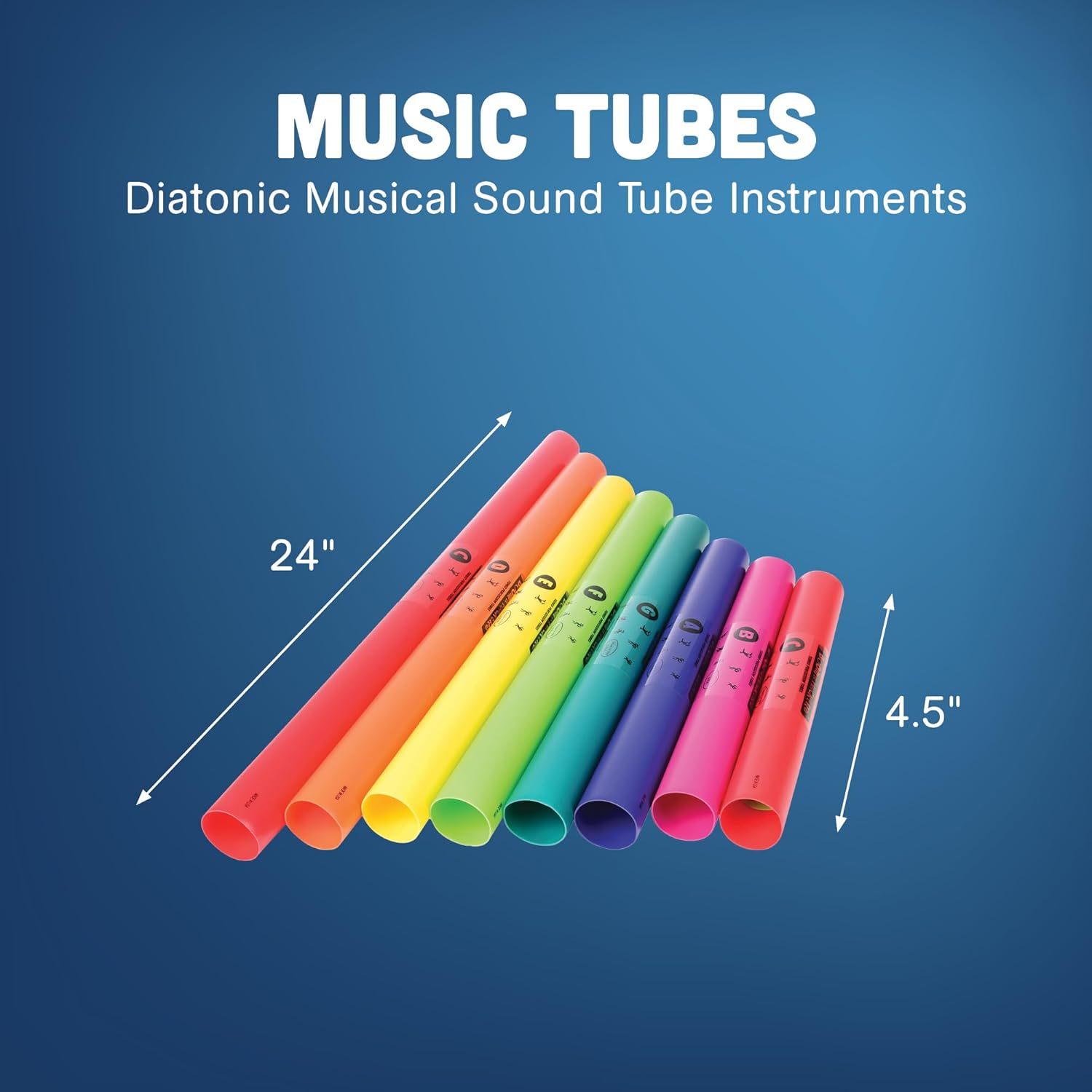 Boomwhackers Music Tubes, C to C Scale Musical Sound Tube, Classroom ...