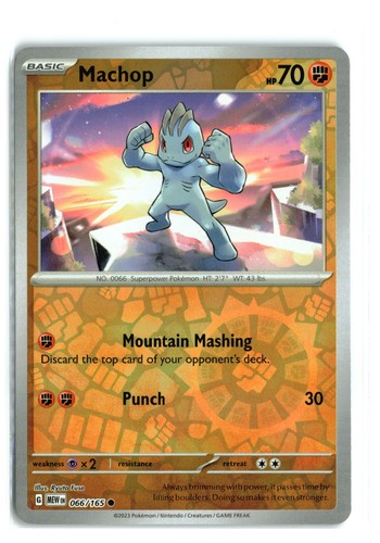 Machop 066/165 151 REVERSE HOLO POKEMON TCG NM-LP | eBay