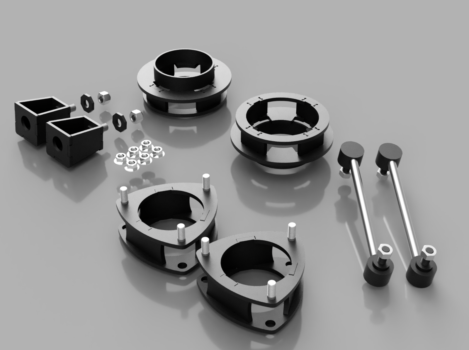 2004-2020 Toyota Sienna Traxda Leveling Kit 2" Front / 1.8" Rear 906030 ...