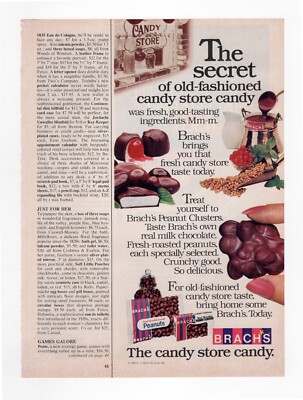 Vintage 1970s mag print ad BRACHS Candy Store Candy Chocolate kitchen ...