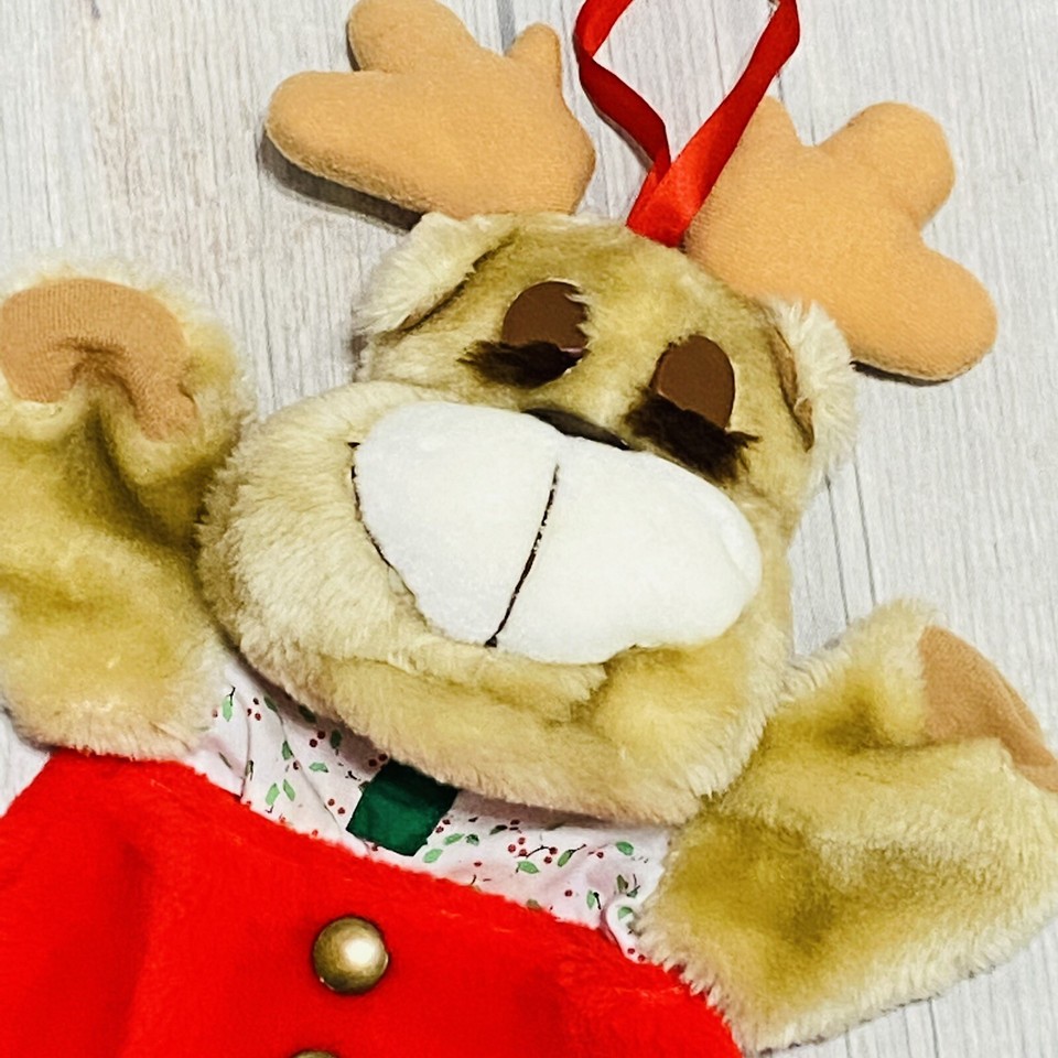 18" Plush Christmas Stocking & Hand Puppet SANTA'S BEST Stuffed Animal ...