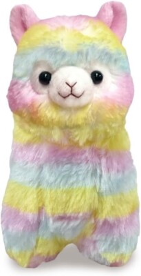 NEW Amuse Alpacasso Alpaca Plush ST Rainbow Plush Toy Total Length 16cm ...
