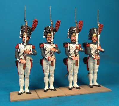 Unassembled French Imperial Guard, White Metal 60 mm Figure kit VID ...