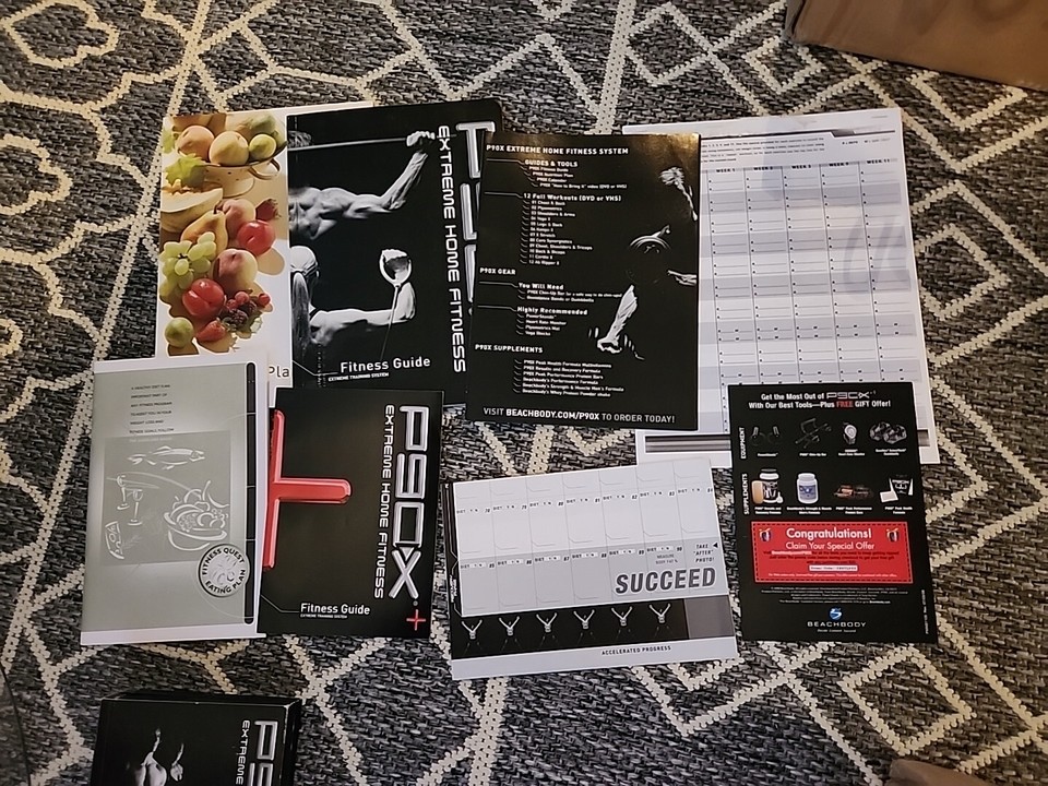 P90x DVD Set W/ 4 Bonus Workouts & Diet Guides | eBay