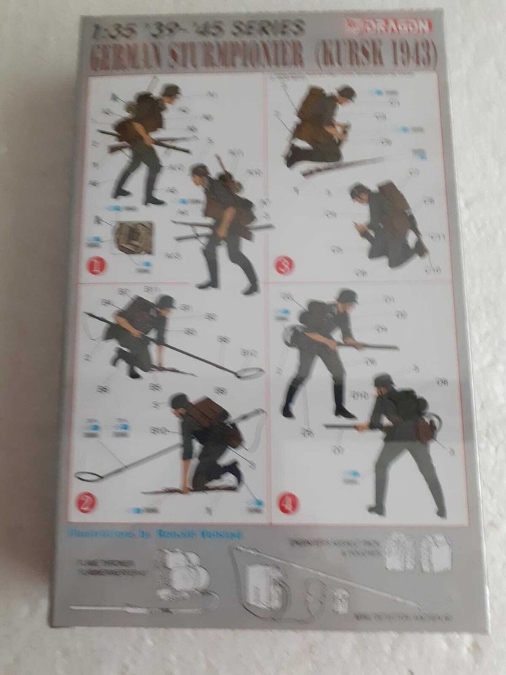 New Dragon Models 1/35 German Sturmpionier Kursk 1943 Figures | eBay