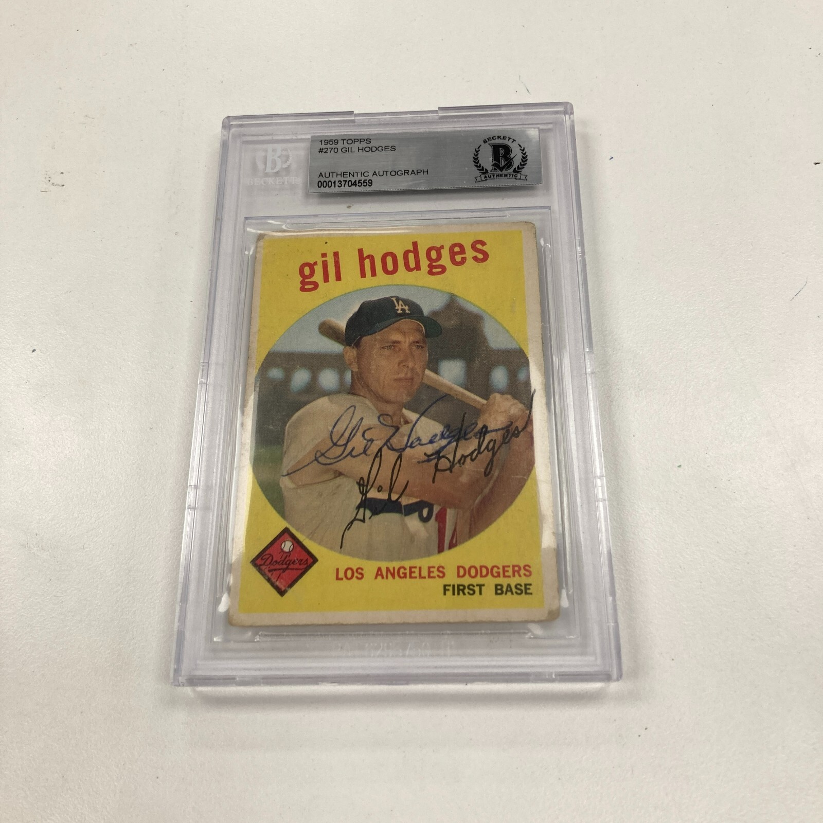 Gil Hodges Autographed Memorabilia | Signed Photo, Jersey, Collectibles ...