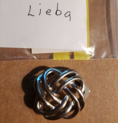 Vintage Lieba Signed Gold Tone Dress Scarf Clip Brooch USA Costume ...