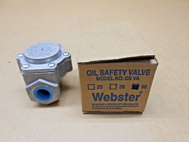 Webster Osva-50 OSVA50 Oil Safety Valve 1/2" NPT No. 2 Fuel 60 PSI 70 ...