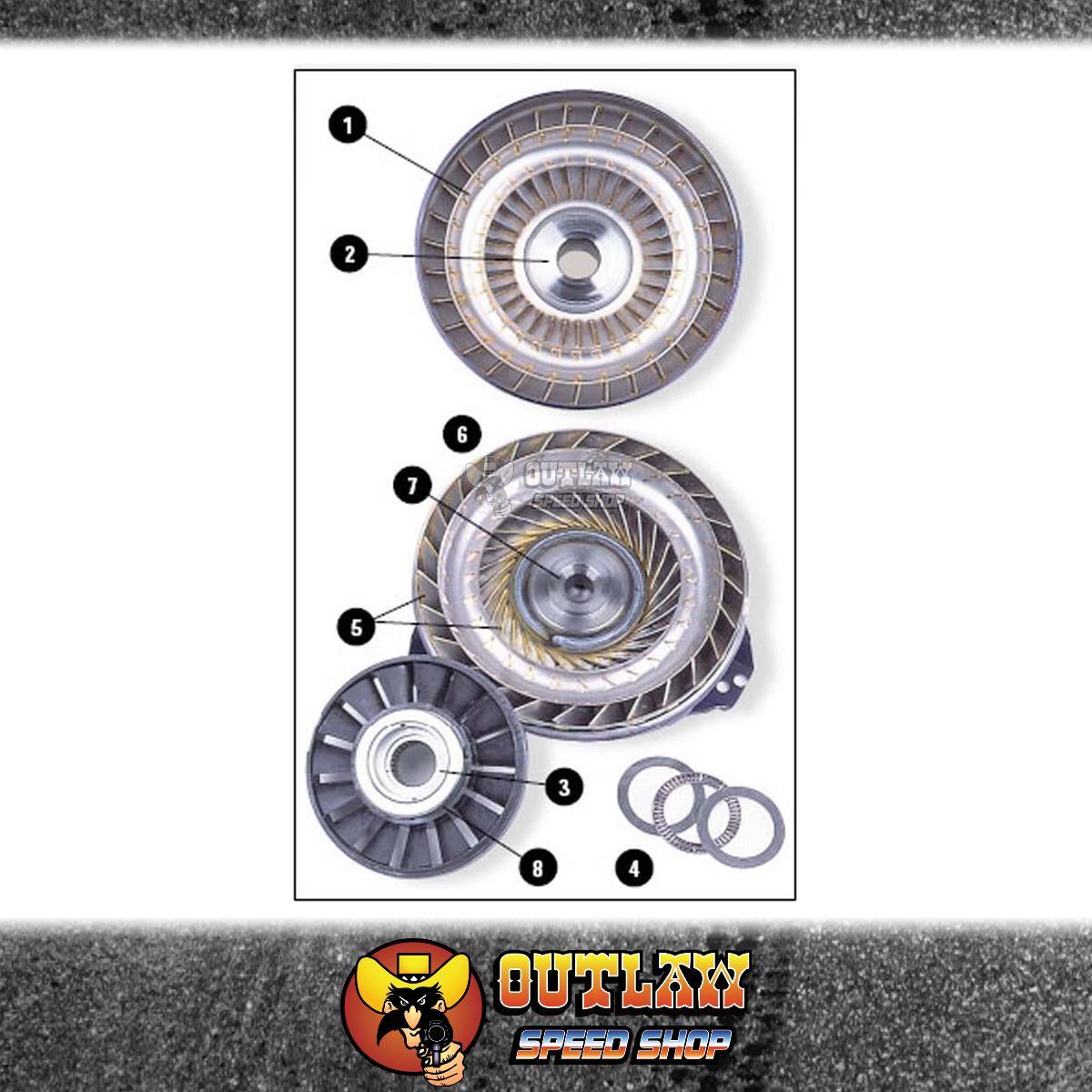 B&M CONVERTER HOLESHOT FITS FORD C4 2400 HIGH STALL 70-82 STEPCASE ...