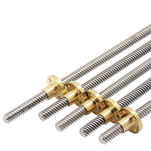 8mm Dia Threaded Rod Trapezoidal Lead Screw & T8 Nut For CNC 3D Printer ...