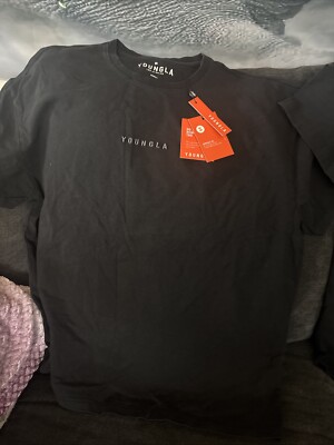 YoungLa Wall Of Fame Tee Black Men's Sz S Limited Edition Back Hit ...