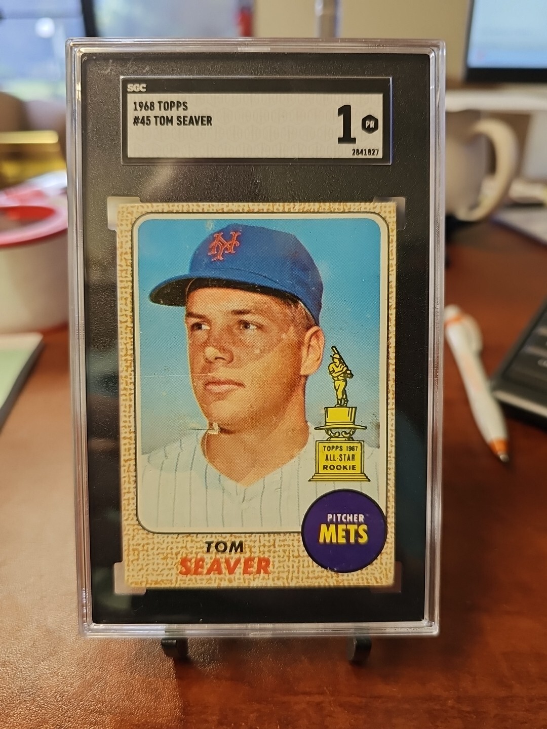 TOM SEAVER 1968 TOPPS #45 MLB BASEBALL ALL STAR ROOKIE METS RC SGC 1 | eBay