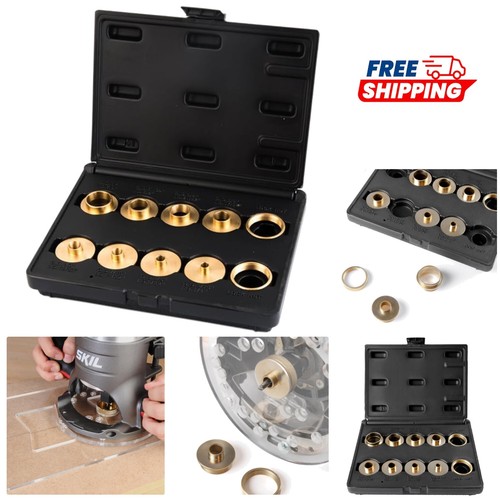 Brass Router Template Bushing Set 10 pcs Universal for Clean Cutting ...