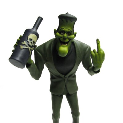 Jimmy Flintstone "Groovy Goolies Franky" giving the bird resin model ...