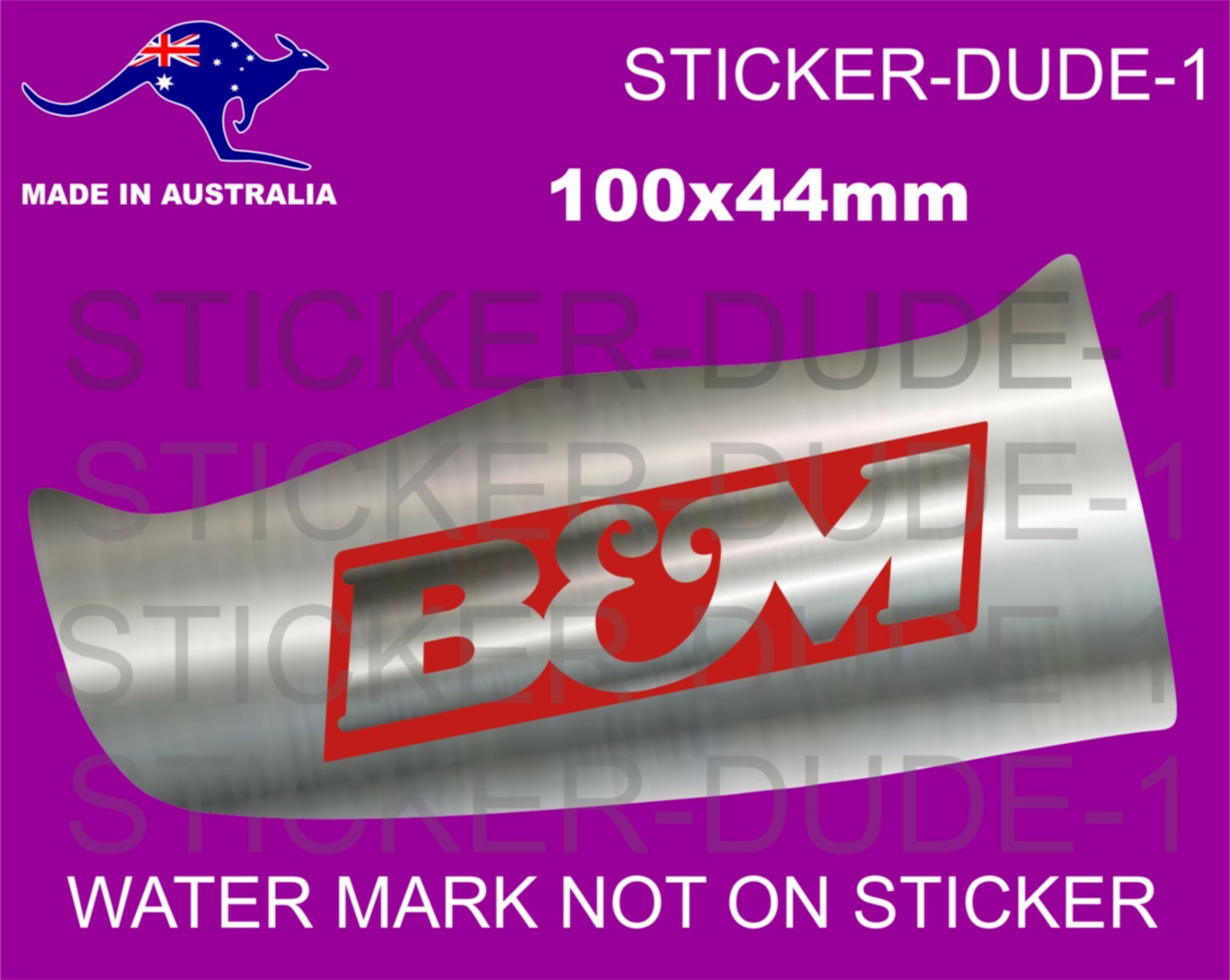 B&M STICKER FOR HOLDEN HOT ROD FORD RAT ROD TOOLBOX TOYOTA 4X4 DRAG ...